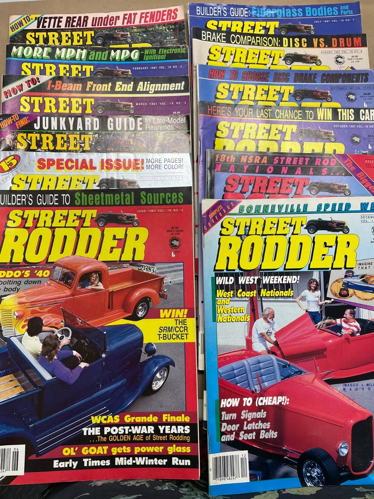 ((Lot Of 11) )American Street Rodder Magazines 1987 --VINTAGE-- | eBay
