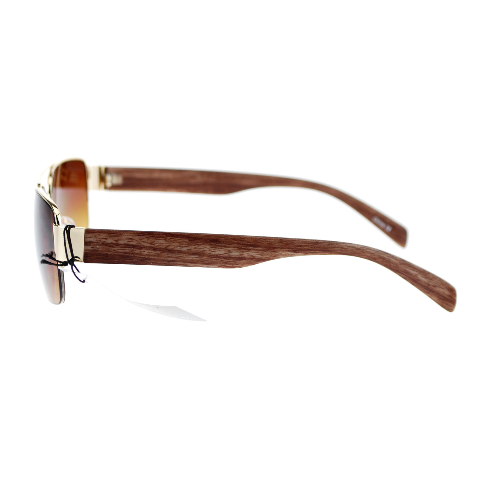 Half Rim Rectangular Frame Sunglasses Flat Top Designer Fashion | eBay