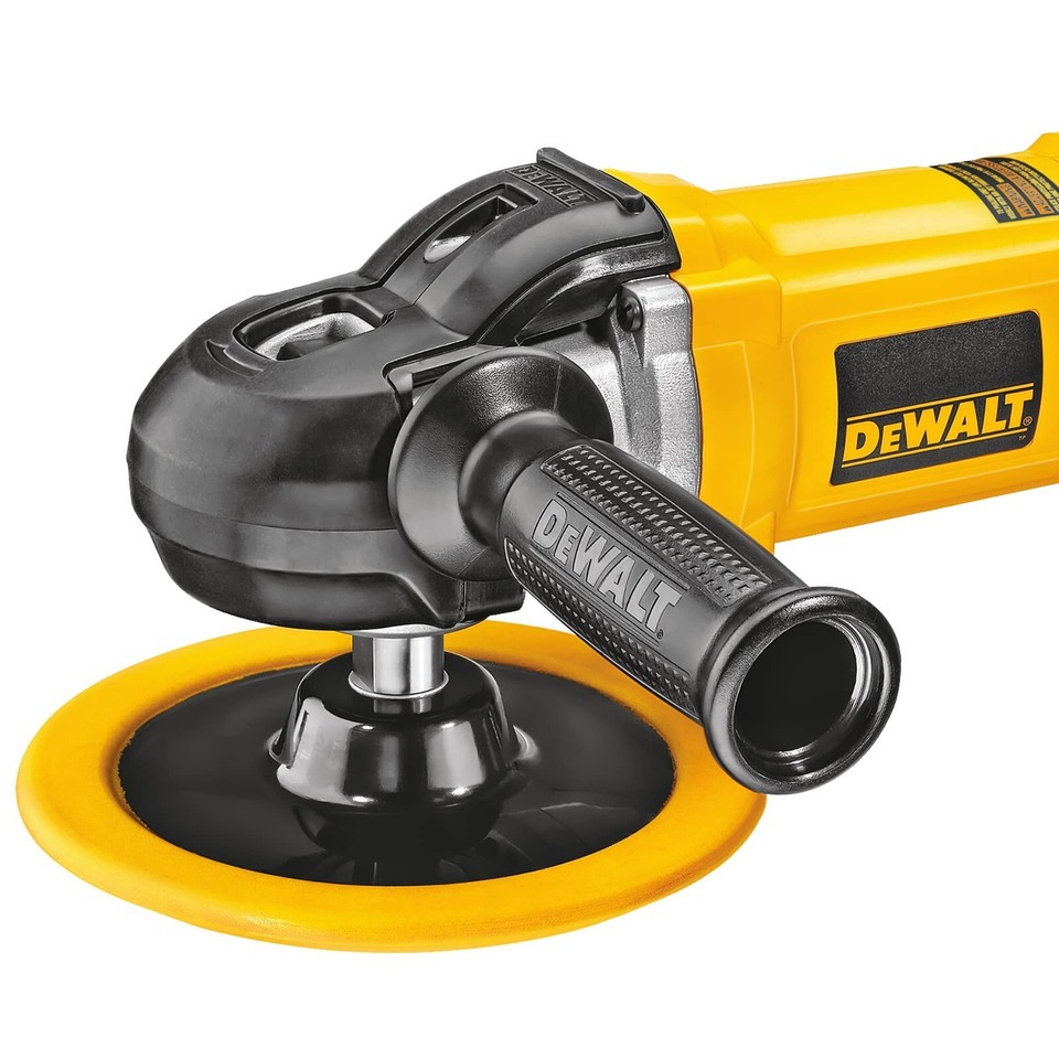 DEWALT Buffer Polisher, 7”-9”, 12 amp, Variable Speed Dial 0-3,500 RPM ...