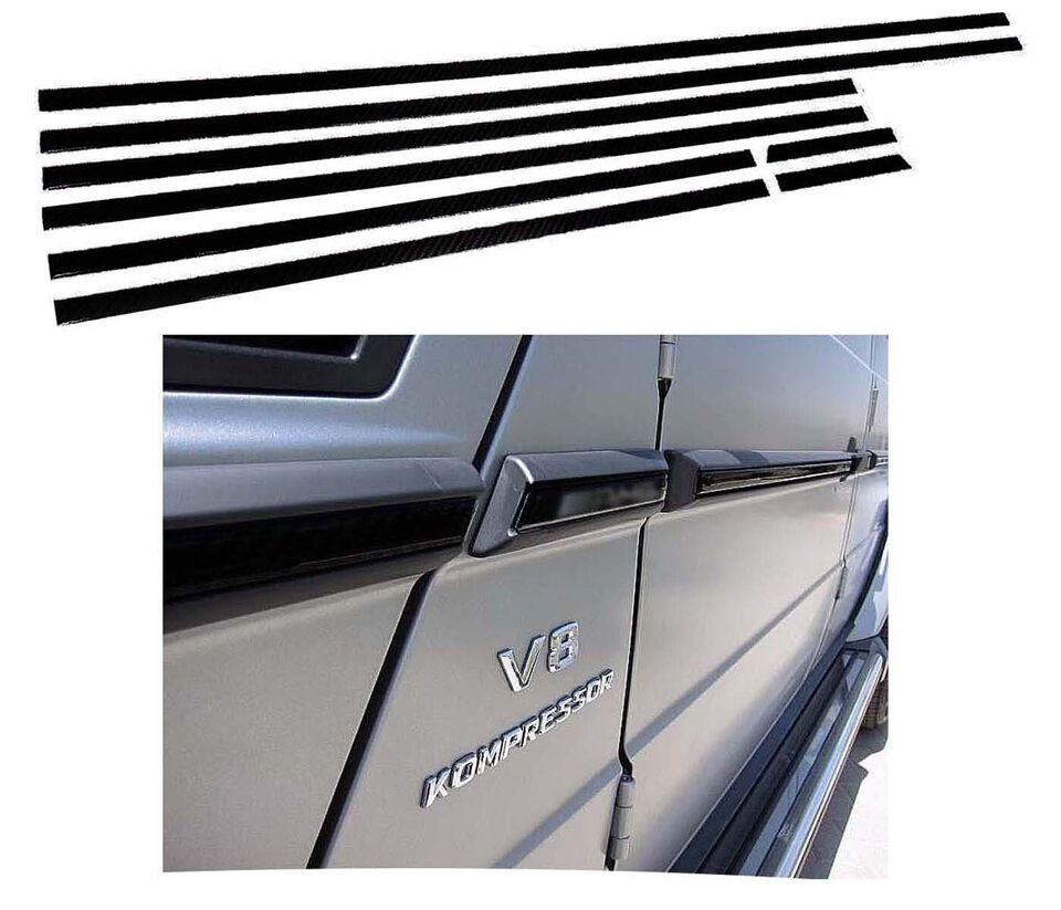 G63 Side Moldings Trims Black Body W463 G-Wagon G550 G65 Panel Insert ...