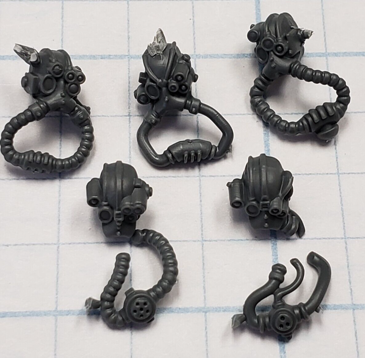 Warhammer 40k AdMech Sicarian Bits Pteraxii Skystalkers Heads w Hoses ...
