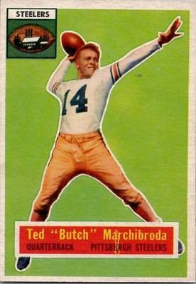 1956 Topps TED MARCHIBRODA Pittsburgh Steelers #51 EX/MT Condition | eBay