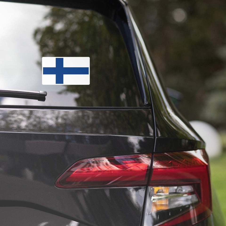 Finland Suomi Finnish Flag Car Sticker Laptop Decal Stickers Travel ...
