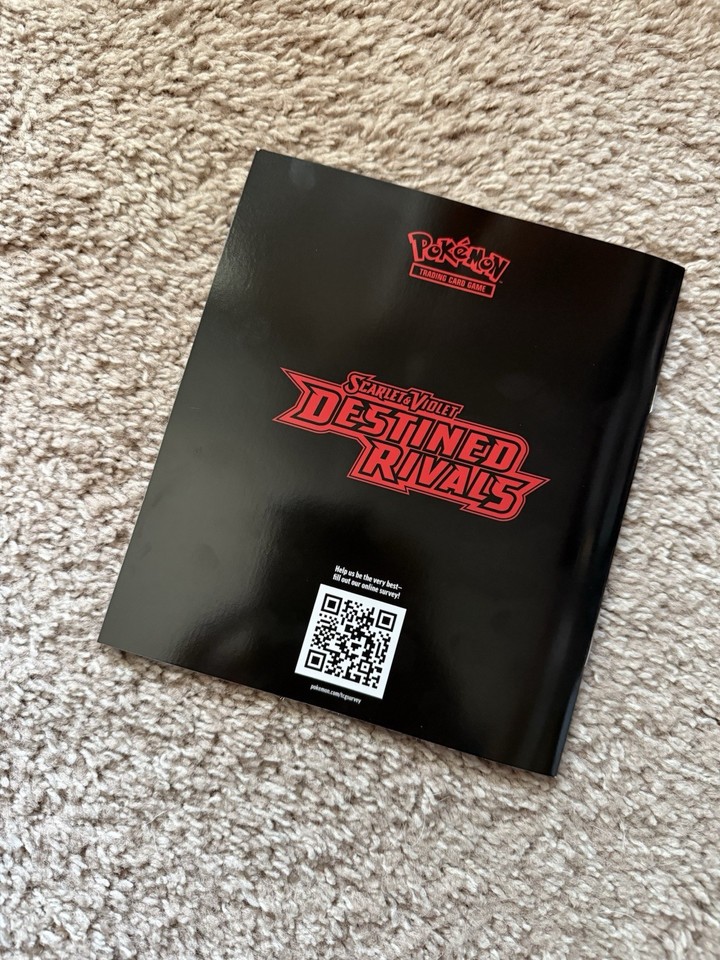 Destined Rivals Player’s Guide Book from Pokemon TCG Elite Trainer Box ...