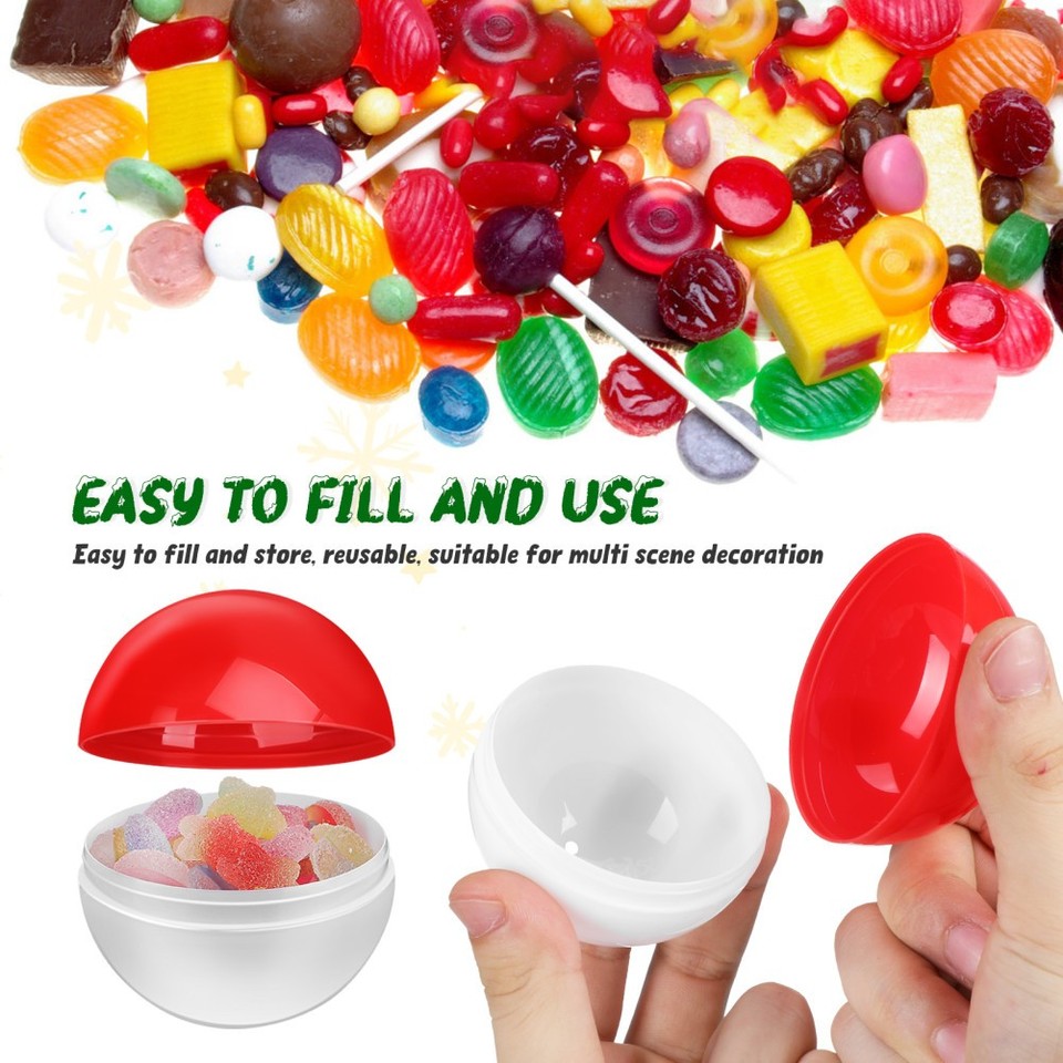 20 Pcs Capsule Vending Machine Round Capsules Empty - Gumball Machine ...