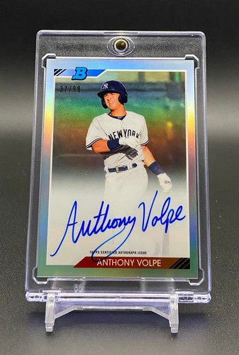 ANTHONY VOLPE - 2020 Bowman Heritage Chrome REFRACTOR AUTO / AUTOGRAPH ...
