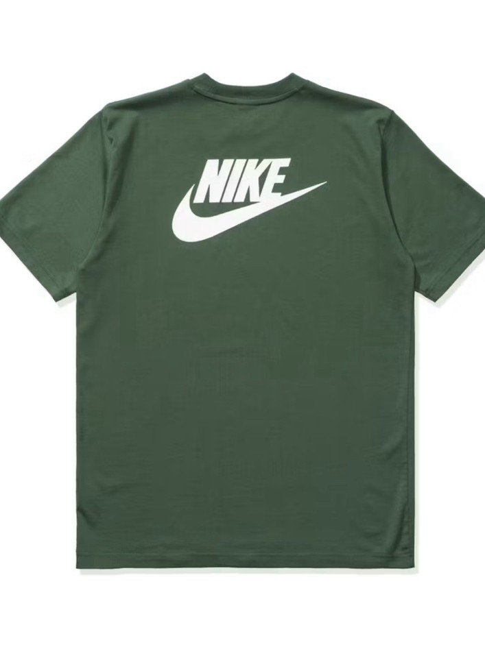 NIKE x STRANGER THINGS Hawkins High School Shirt MEDIUM Green White ...