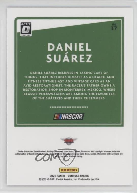 2021 Panini Donruss NASCAR Optic Daniel Suarez #37 | eBay