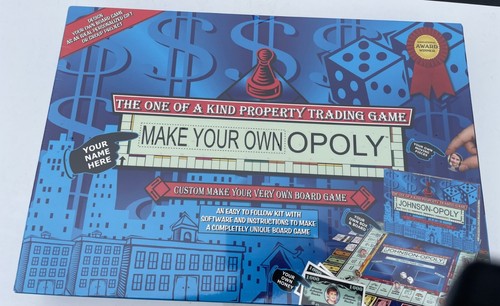 NEW Make Your Own Opoly Monopoly Custom Board Game #1999 SEALED | eBay