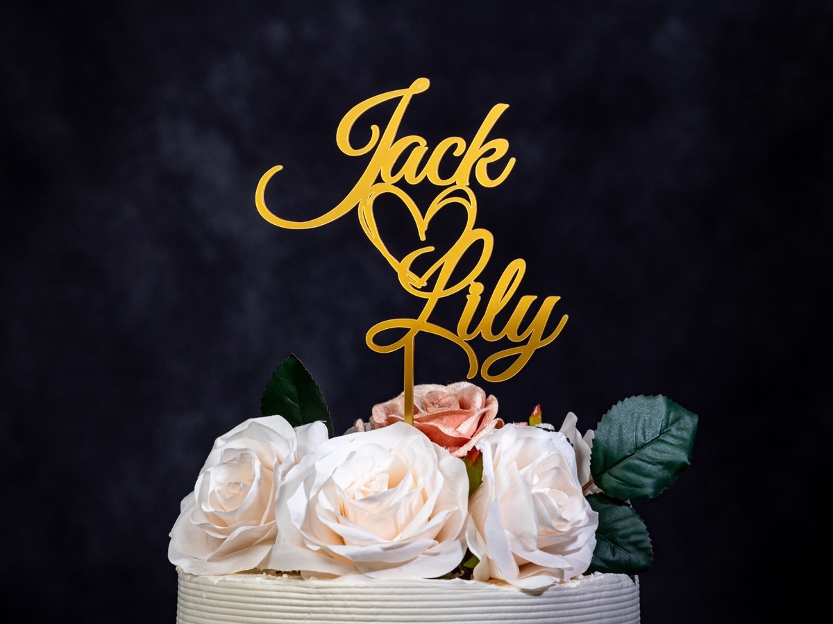 Acrylic Heart Cake Topper Heart Acrylic Cake Topperbirthday Cake