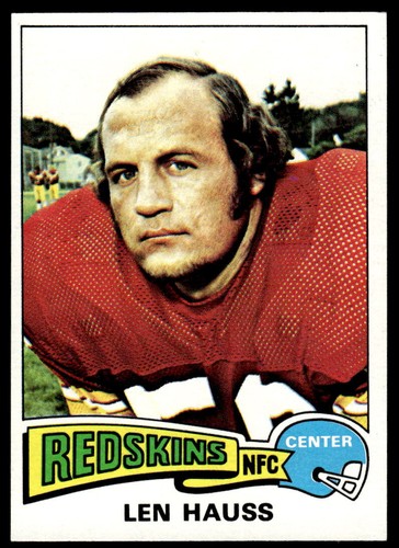 1975 Topps Len Hauss #134 Washington Redskins K1 | eBay