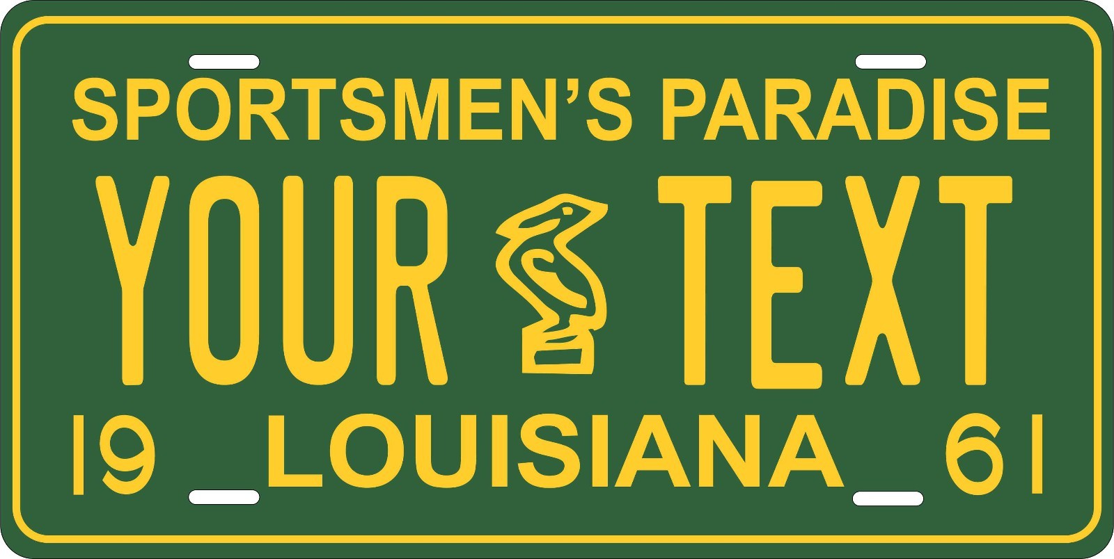 Louisiana State Custom Auto Car OR Motorcycle Personalized License ...