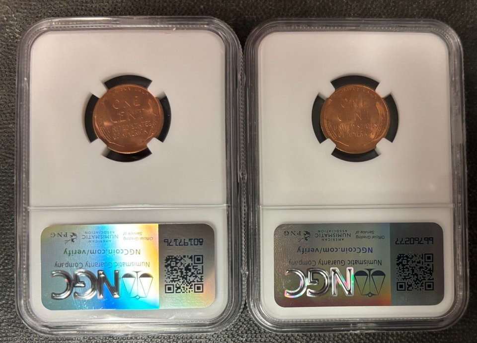 1945-S/1946-S Lincoln Wheat Cents (MS65 RD) NGC 2 Coin Set | eBay