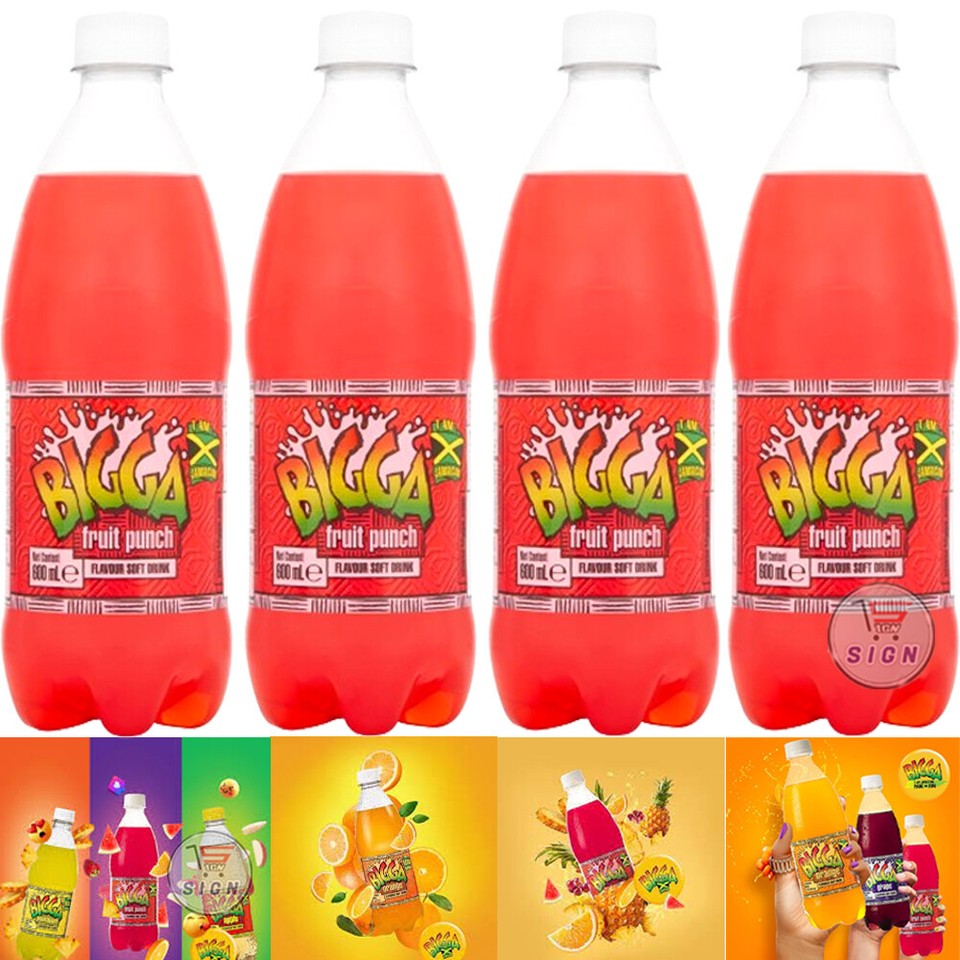 Bigga Fruit Punch ,Jamaica Kola, Grape, Pineapple Fruit Flavour Soft ...