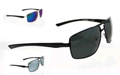 DEEP MENS UNISEX BLACK PILOT SUNGLASSES UV400 MODERN STYLE FBI POLICE ...