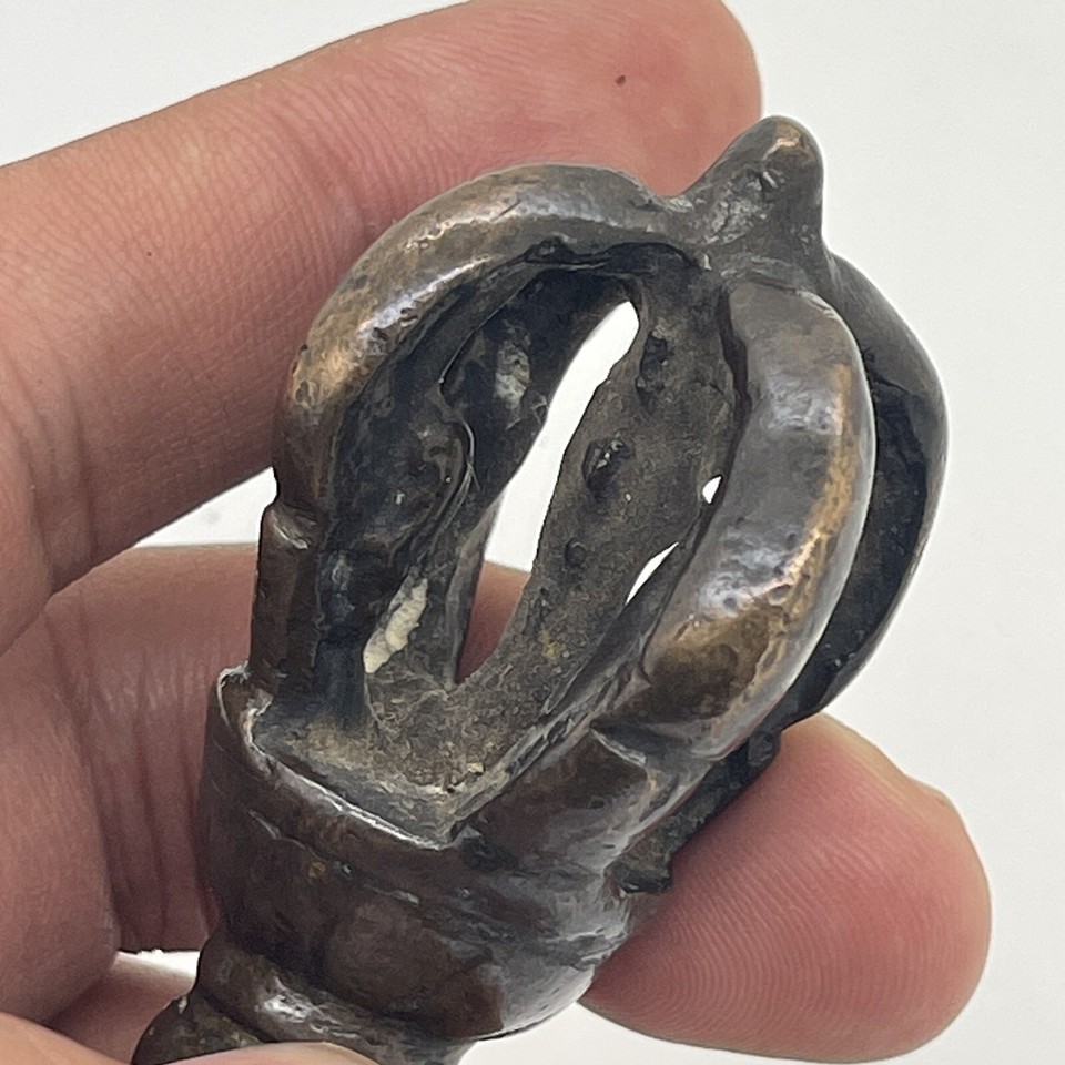 17th C. Antique Tibetan Buddhist Bronze Ritual Vajra Dorjee Artifact ...