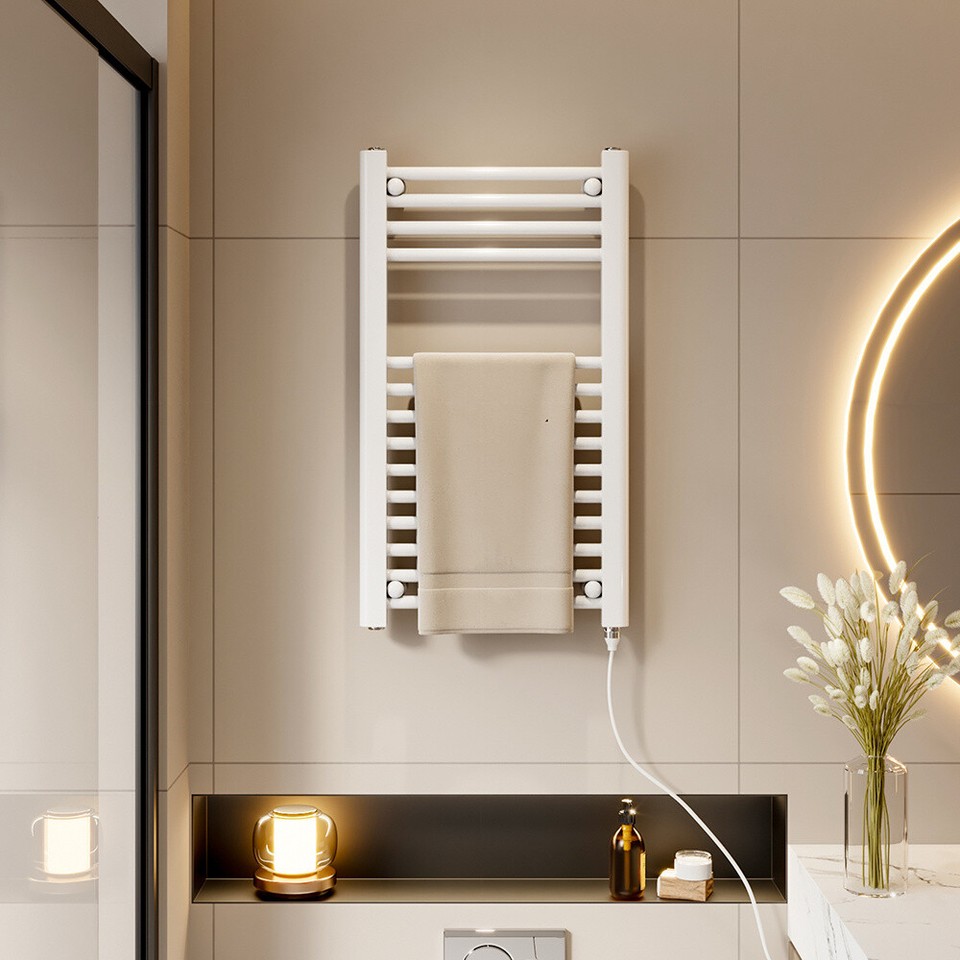 Vertical Heated Towel Bathroom Rail Radiator Ladder Warmer Electric ...