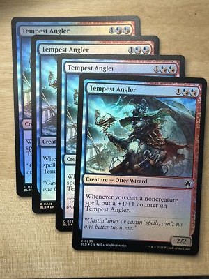 Tempest Angler Foil x4 Playset Bloomburrow BLM MTG | eBay