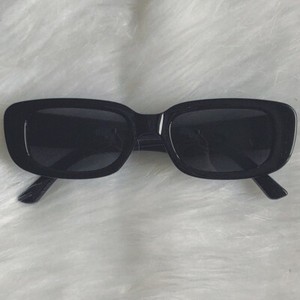 Y2k Transparent Rectangle Sunglasses - Black #505 | eBay