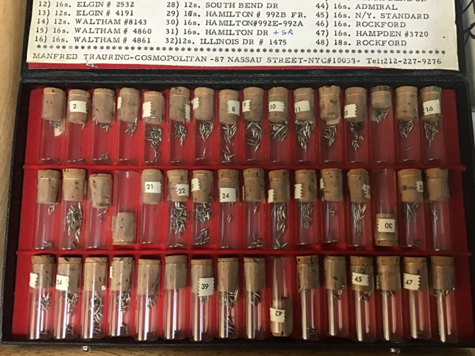 Elgin Balance staff U Pick The Staff Watchmaker Part Vintage Pocket ...