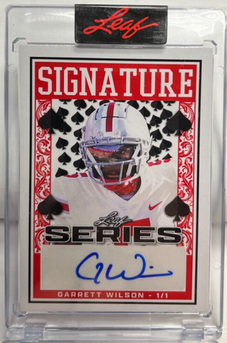 Garrett Wilson 2022 Leaf Signature Series The National RC Autograph ...