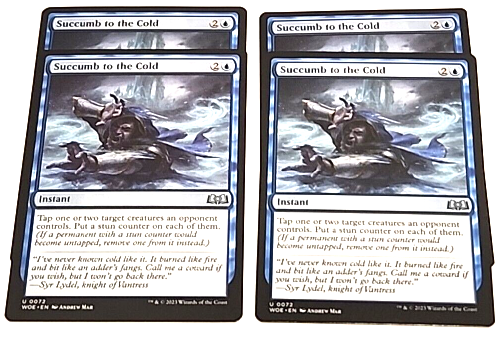 x4 Succumb to the Cold WOE MTG 72 UNCOMMON M/NM 4x | eBay