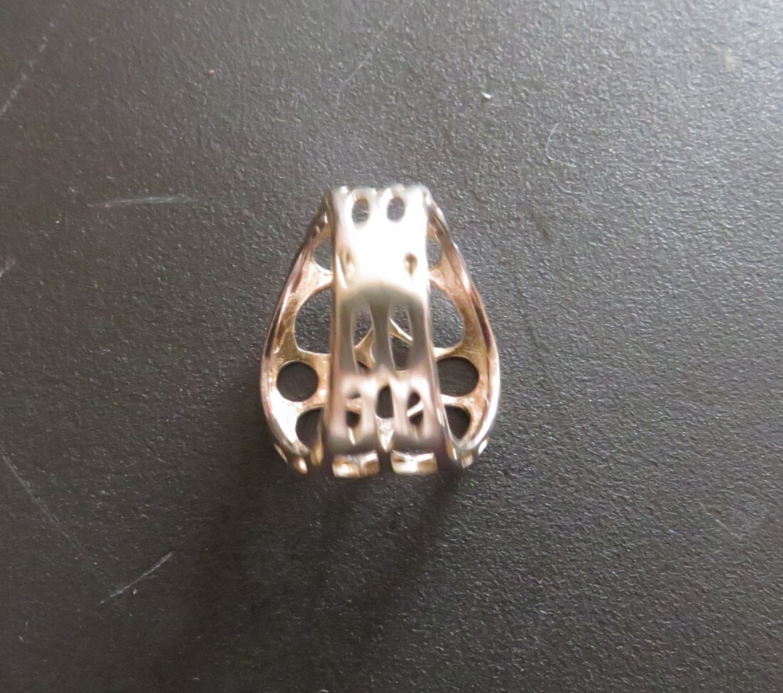 925 Sterling Silver Wide Holes Ring Size Q | eBay UK