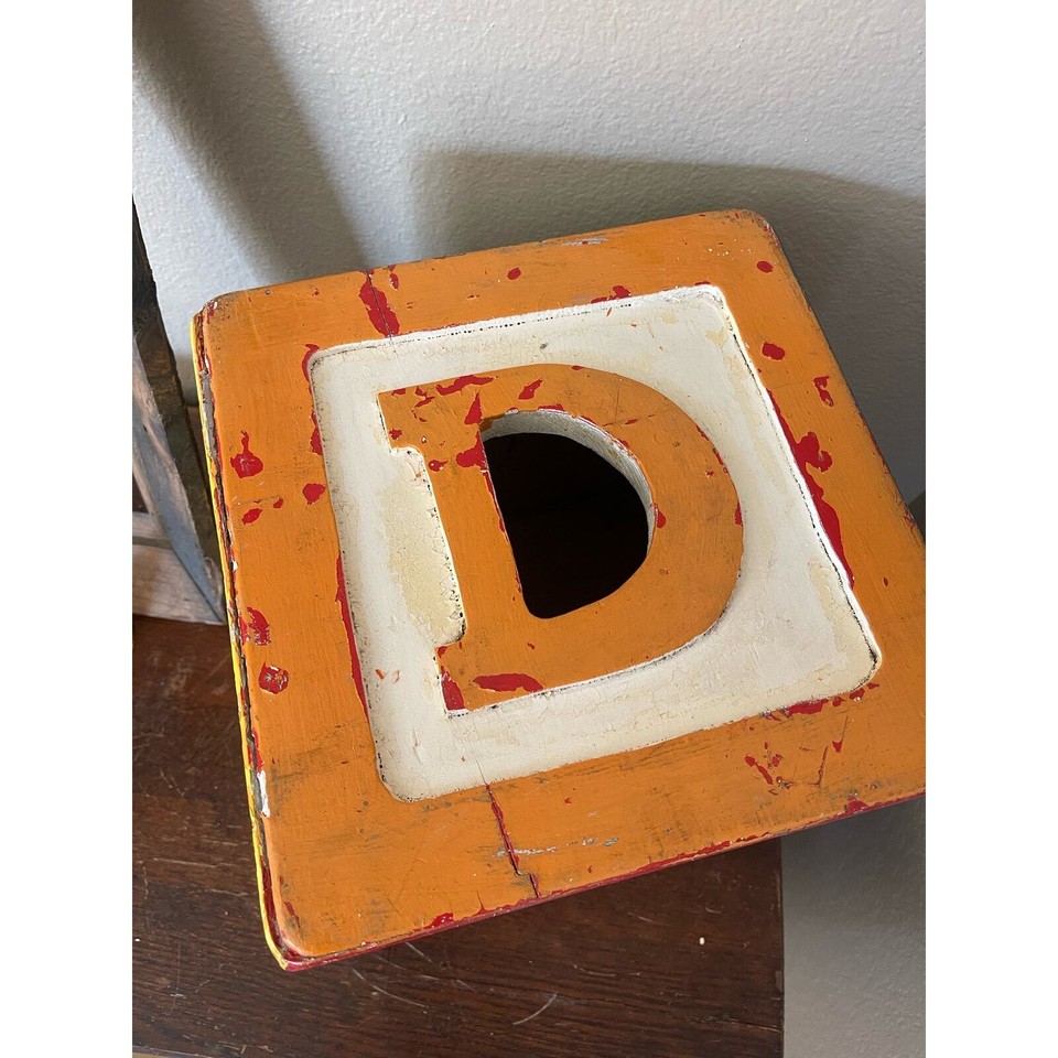 Big Vintage Block Letters | Primary Color ABC's | eBay