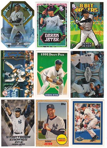 x18 Different Derek Jeter card lot 1998-2023 Oreo Chrome Refractor ...