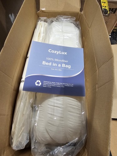 CozyLux Full Seersucker Comforter Set with Sheets Beige Bed in a Bag 7 ...