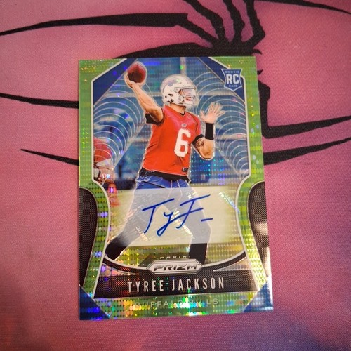2019 Panini Prizm - Rookies Tyree Jackson #321 Neon Green Pulsar Prizm ...