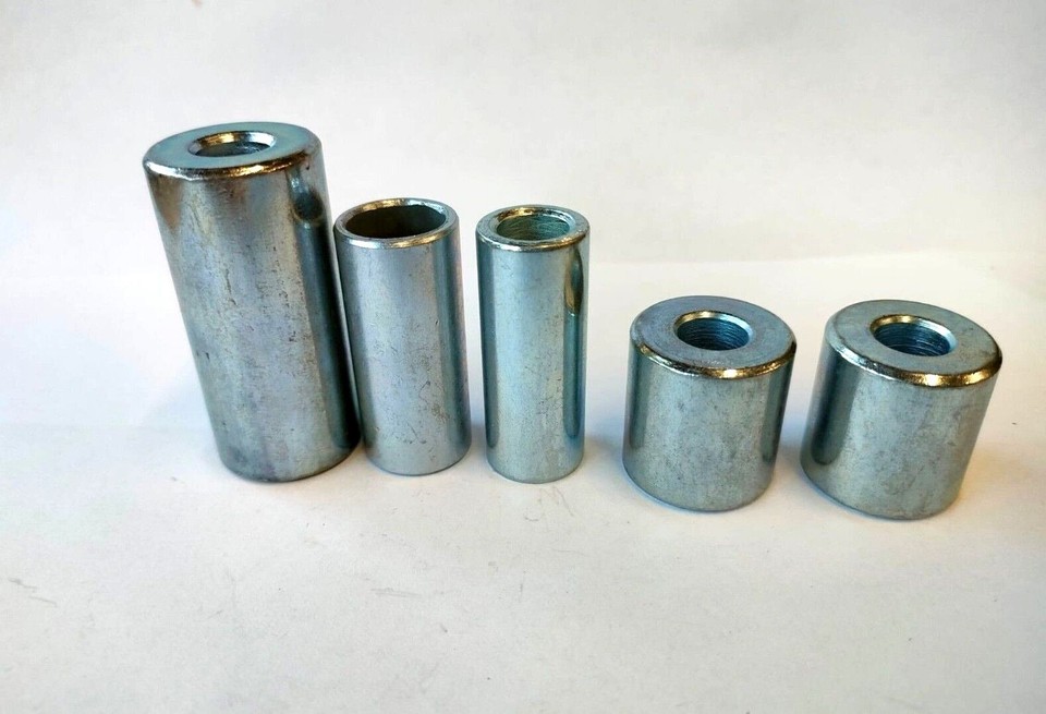 STEEL METAL BUSH SPACER SLEEVE DISTANCE TUBE ROUND VARIOUS SIZE THROUGH ...