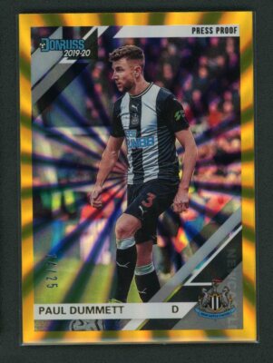 2019-20 PAUL DUMMETT 14/25 PANINI CHRONICLES DONRUSS PREMIER LEAGUE ...