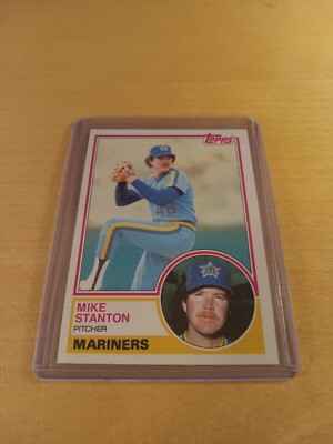 1983 Topps #159 MIKE STANTON Seattle Mariners Baseball Card, Pitcher ...
