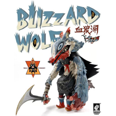 1000TENTACLES Studio Blizzard Wolf Wild Things Action Figure H24CM Soft ...