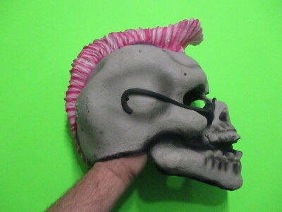 VTG 1996 GOOSEBUMPS CURLY THE SKELETON RUBBER HALLOWEEN MASK ADULT SIZE ...