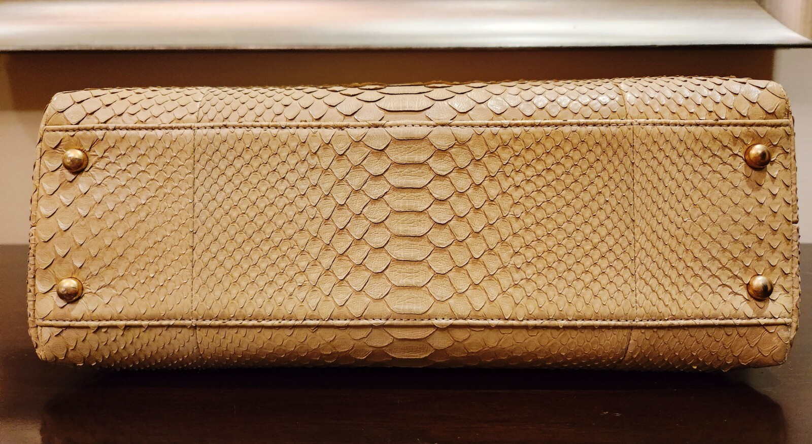Chanel | Python Snakeskin Bag | Beige Tan | 25171080 | BRAND NEW MEGA ...