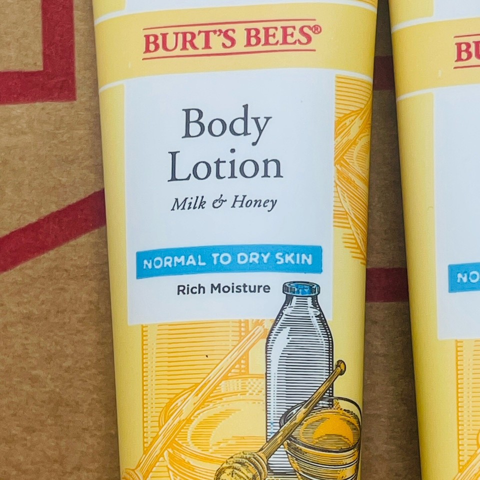12X BURT'S BEES MILK & HONEY BODY LOTION 1 OZ Each Normal To Dry Skin ...