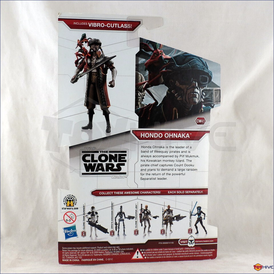 Star Wars Clone Wars 2009 Hondo Ohnaka vibro-cutlass CW41 animated ...