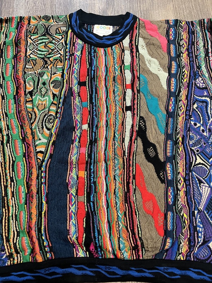 Vintage Multicolor COOGI Cotton Biggie Smalls, Conor Mcgregor Sweater ...