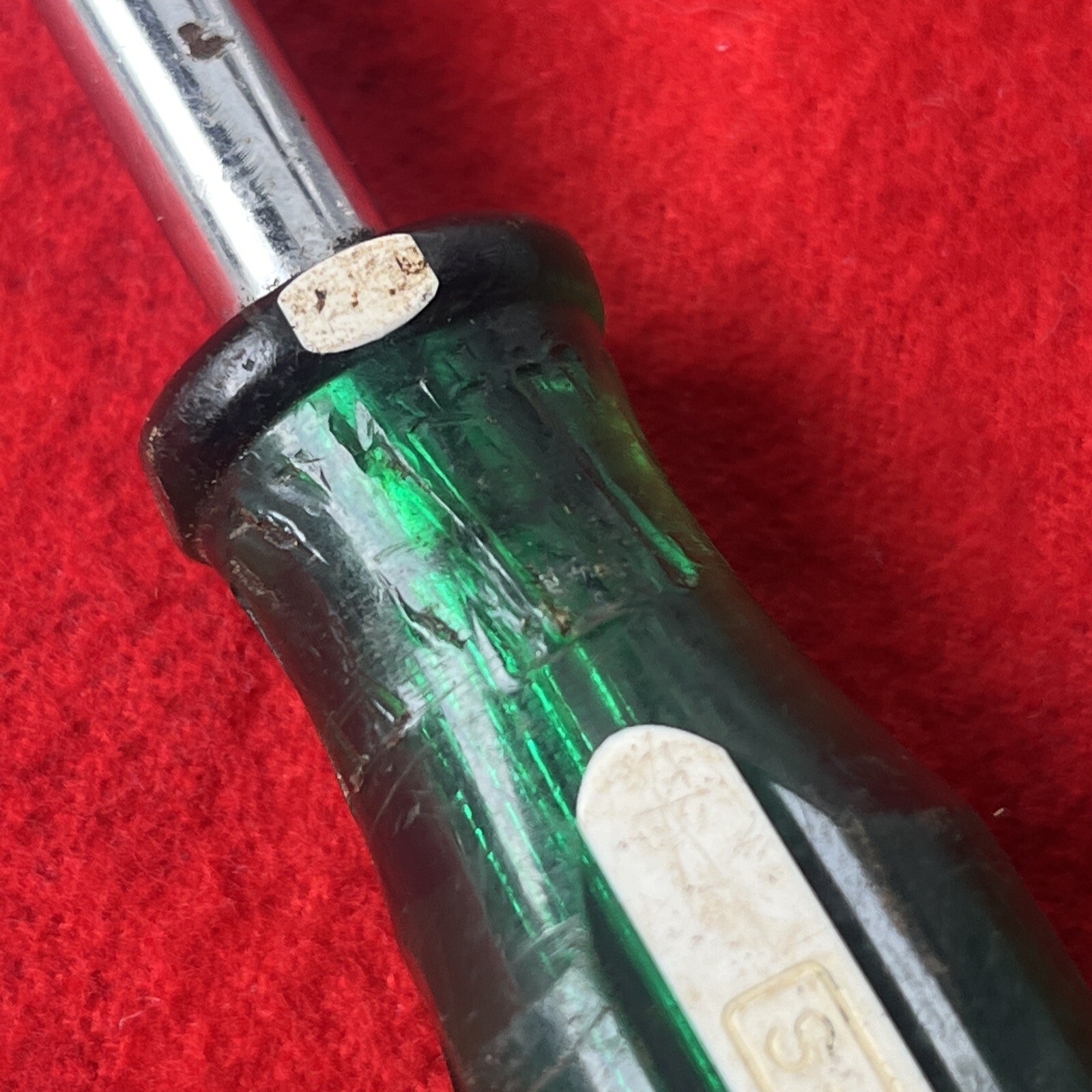 Vintage S-K Tools U.S.A 40954 1/4" Hand Socket Driver Green White ...