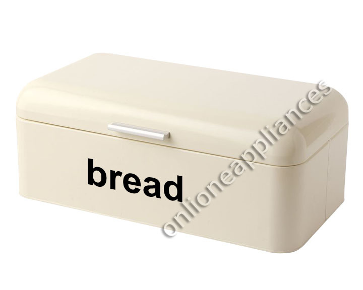 RETRO STYLE BREAD BIN STEEL KITCHEN LOAF FOOD STORAGE VINTAGE KITCHEN 3 ...