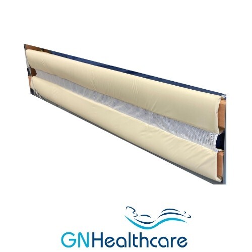 Set of Full Length Two Rail Bed Bumpers with Mesh Window - H00586 | eBay UK