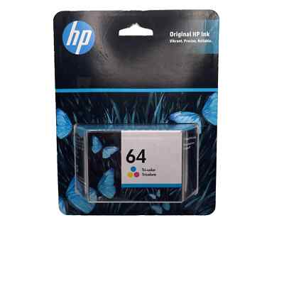 Original HP 64 Tri-color Ink Cartridges ENVY Photo 6200 7100 X4D92AN ...