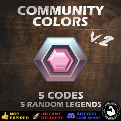 Brawlhalla Community Colors v2 Codes - 5 Codes, 5 Random Legends | eBay