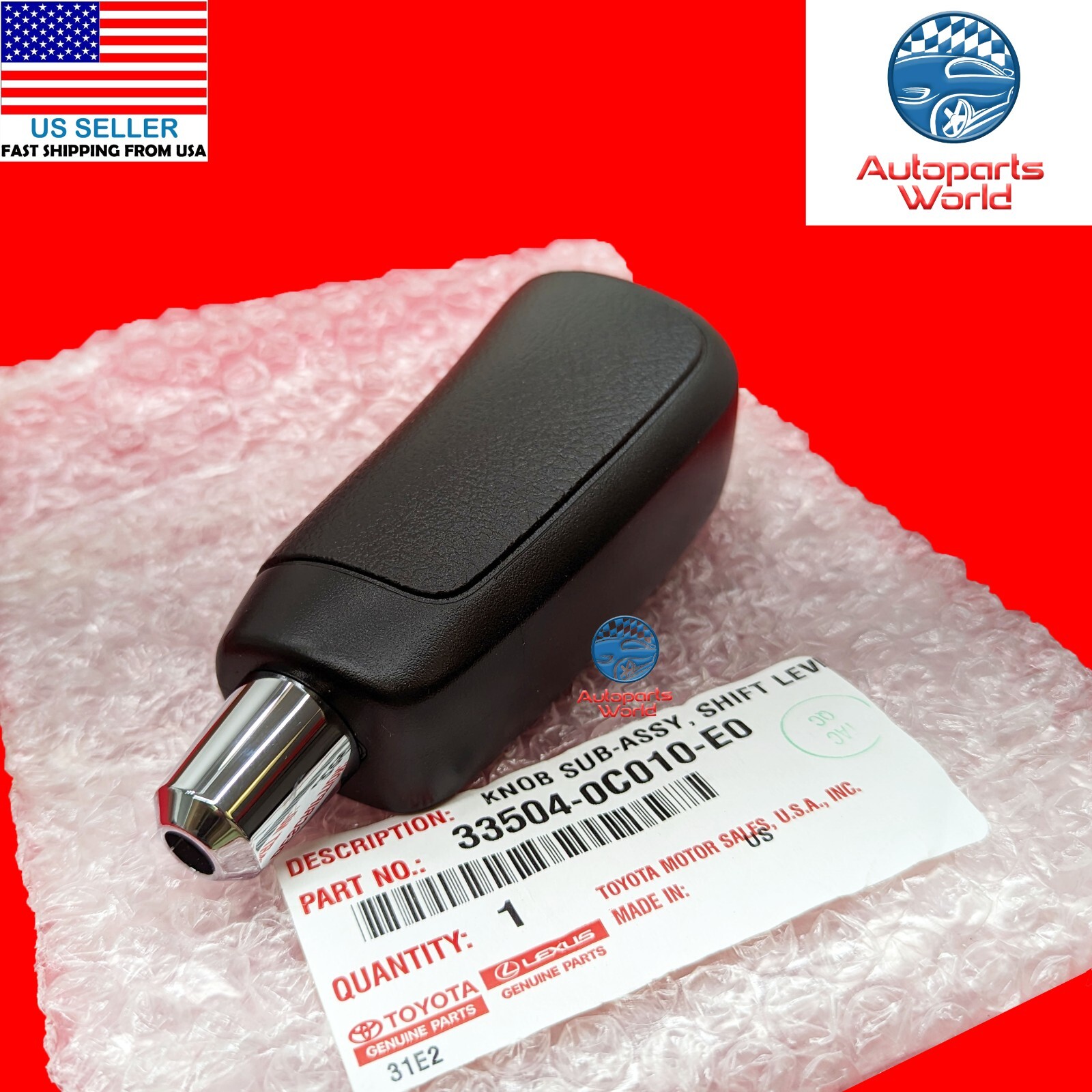 GENUINE OEM TOYOTA SEQUOIA TUNDRA DK BROWN ATM SHIFT LEVER KNOB 33504 ...