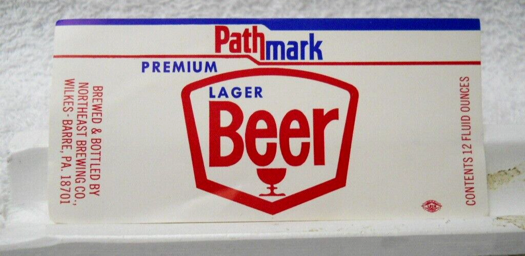 1970's Pathmark Premium Lager Northeast Brewing Wilkes-Barre Beer Label ...