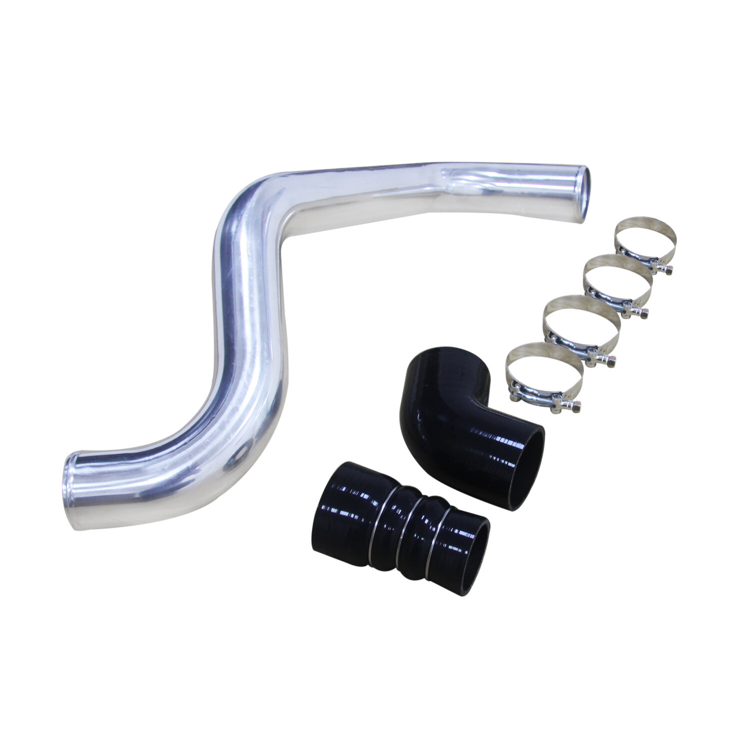 Intercooler Pipe Boot Kit Silver For 2004-10 GMC Chevy Duramax 6.6L LLY ...