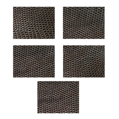 5 Violin Bow Shaft Lizard Real Leather Grip Lapping Coffee Brown Color ...