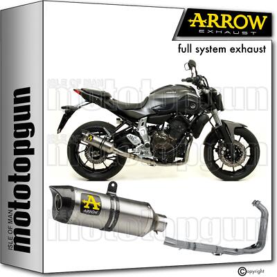 ARROW FULL SYSTEM EXHAUST HIGH RC THUNDER TITANIUM C YAMAHA MT07 MT-07 ...